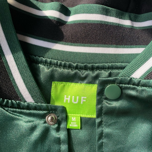 HUF | Jackets & Coats | Huf Dark Green Boomer Jacket Mens Size M | Poshmark